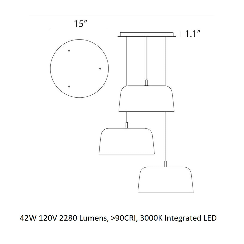Koncept Yurei Cluster LED Pendant Light - 2Modern