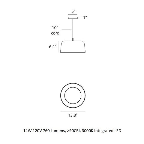 Koncept Yurei LED Pendant Light - 2Modern