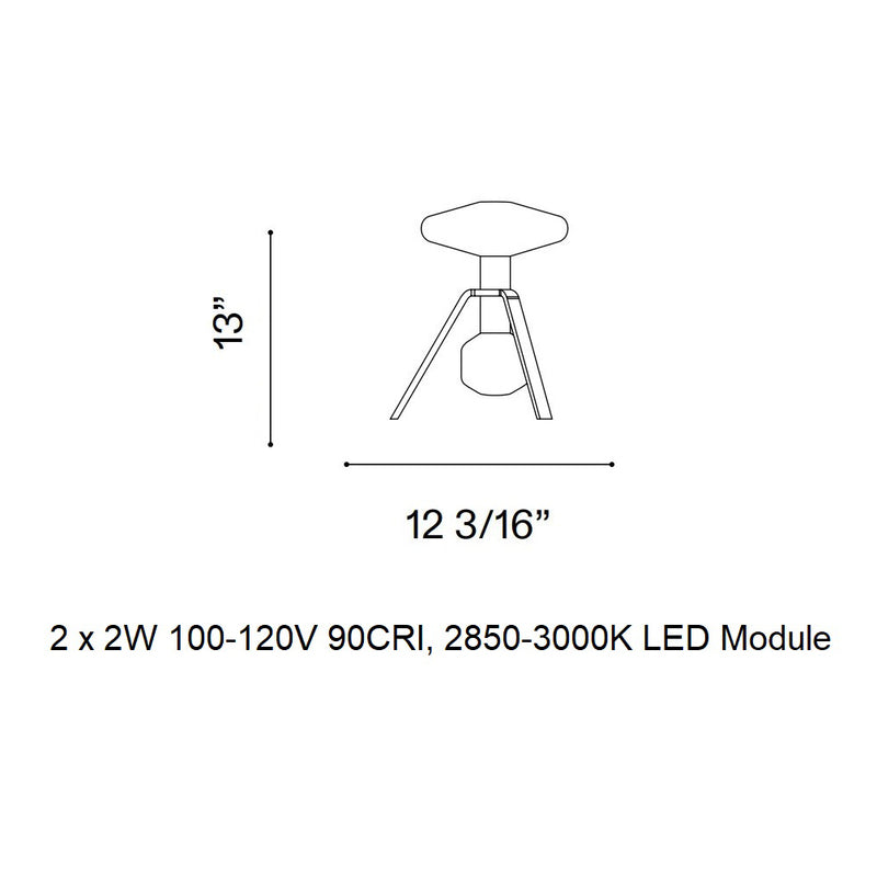 Lasvit Cipher Table Lamp - 2Modern