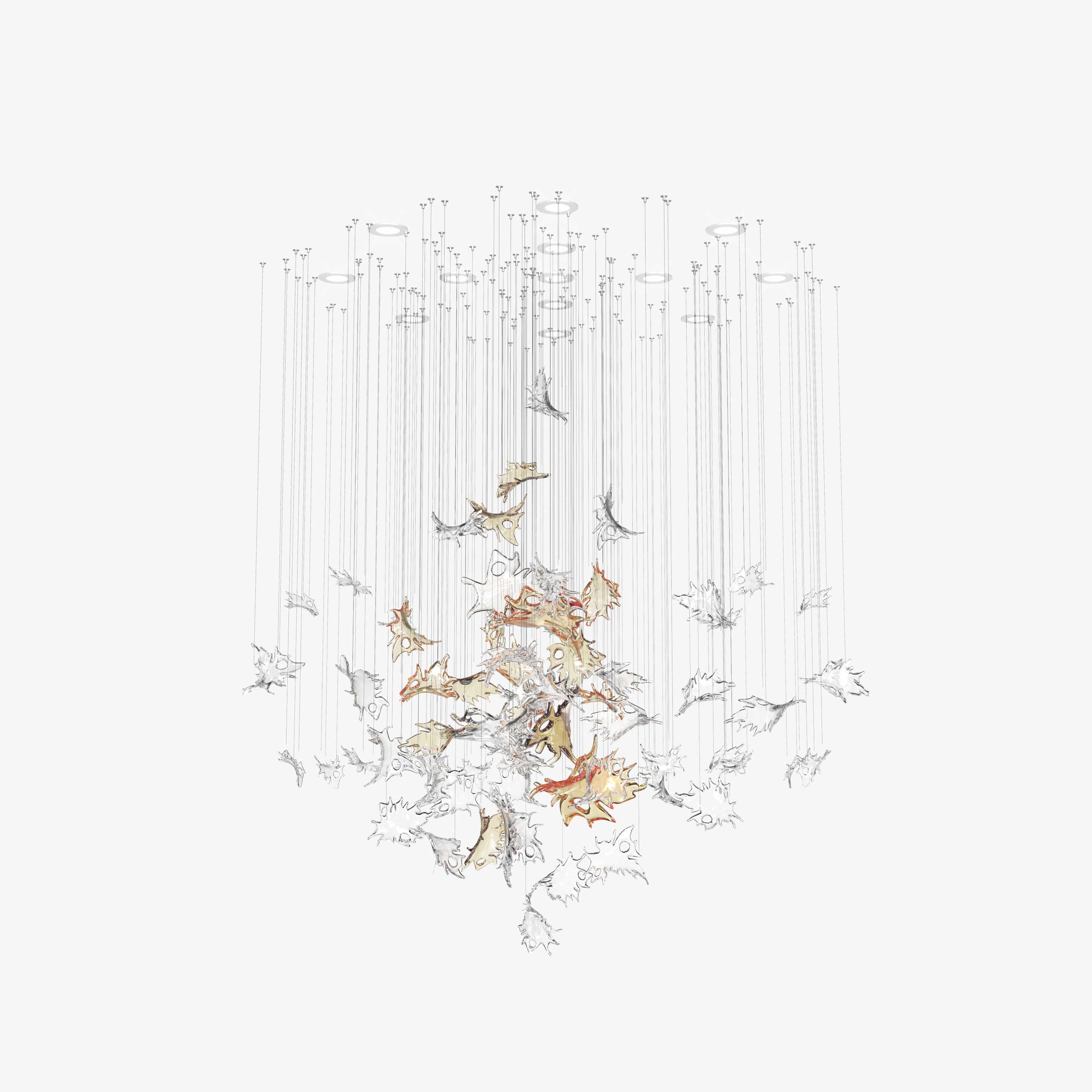 Lasvit Dancing Leaves Round Chandelier - 2Modern