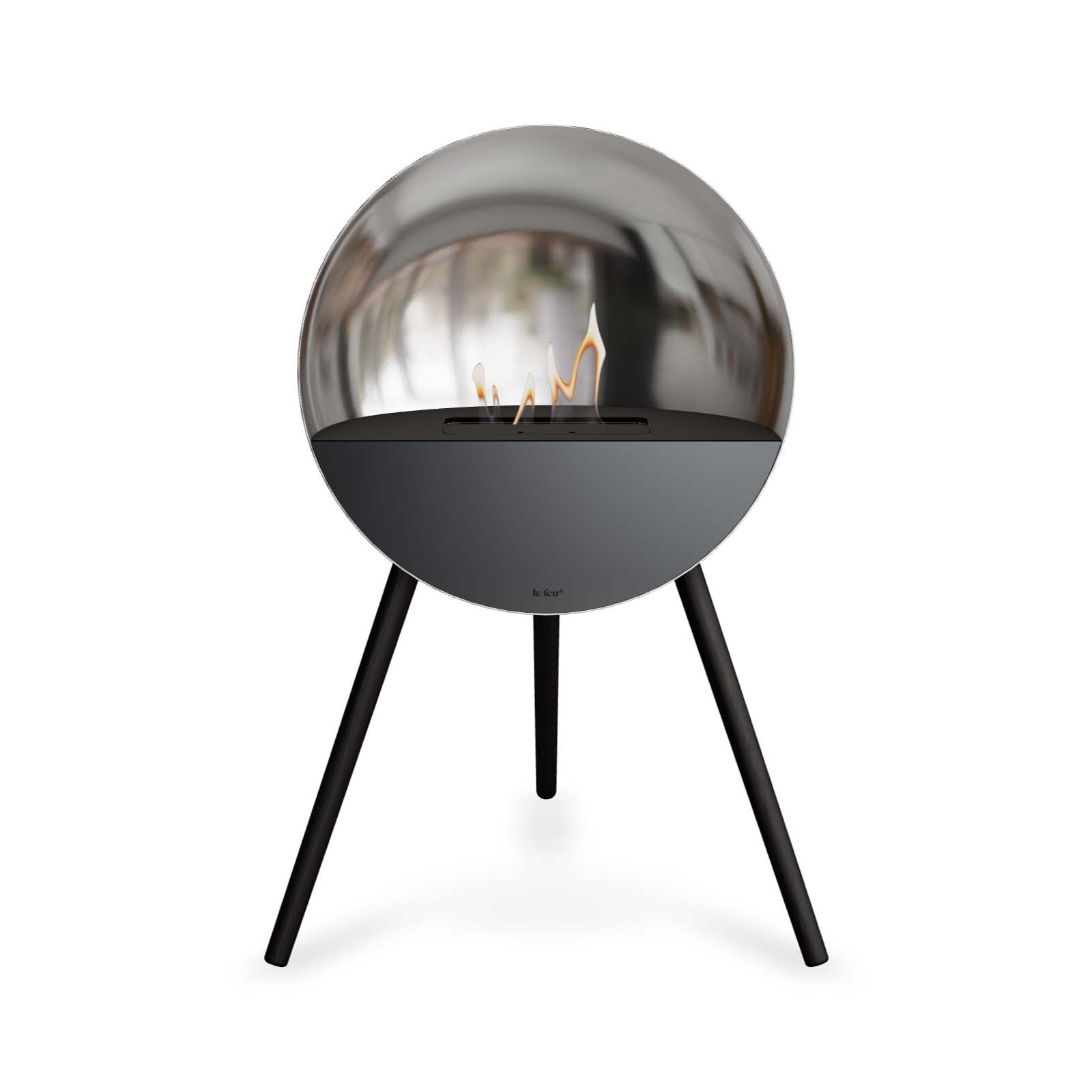 Le Feu Eye Bioethanol Fireplace - Silver - 2Modern