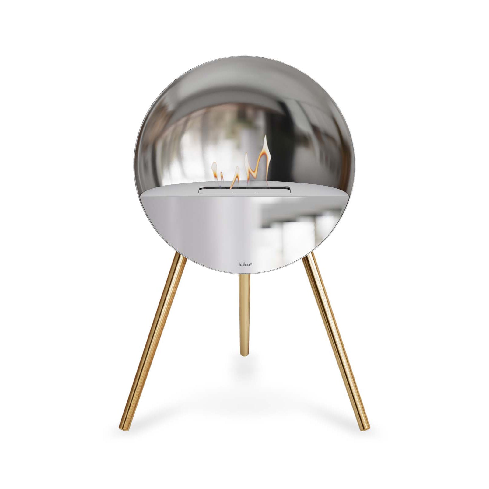 Le Feu Eye Bioethanol Fireplace - Silver - 2Modern