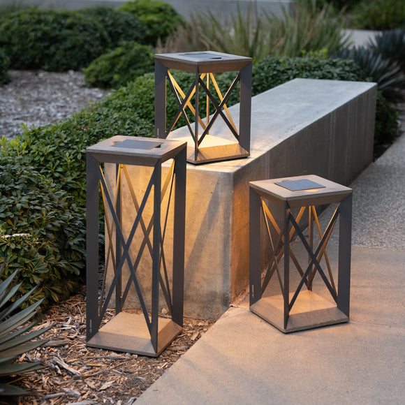 Les Jardins Soho Solar Outdoor LED Lantern - 2Modern