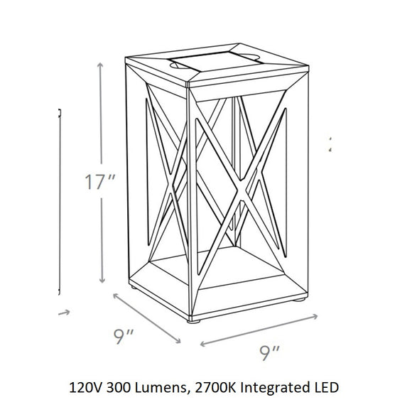 Les Jardins Soho Solar Outdoor LED Lantern - 2Modern