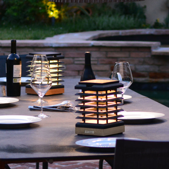 Les Jardins Tekura Solar Portable Outdoor Table Lamp - 2Modern