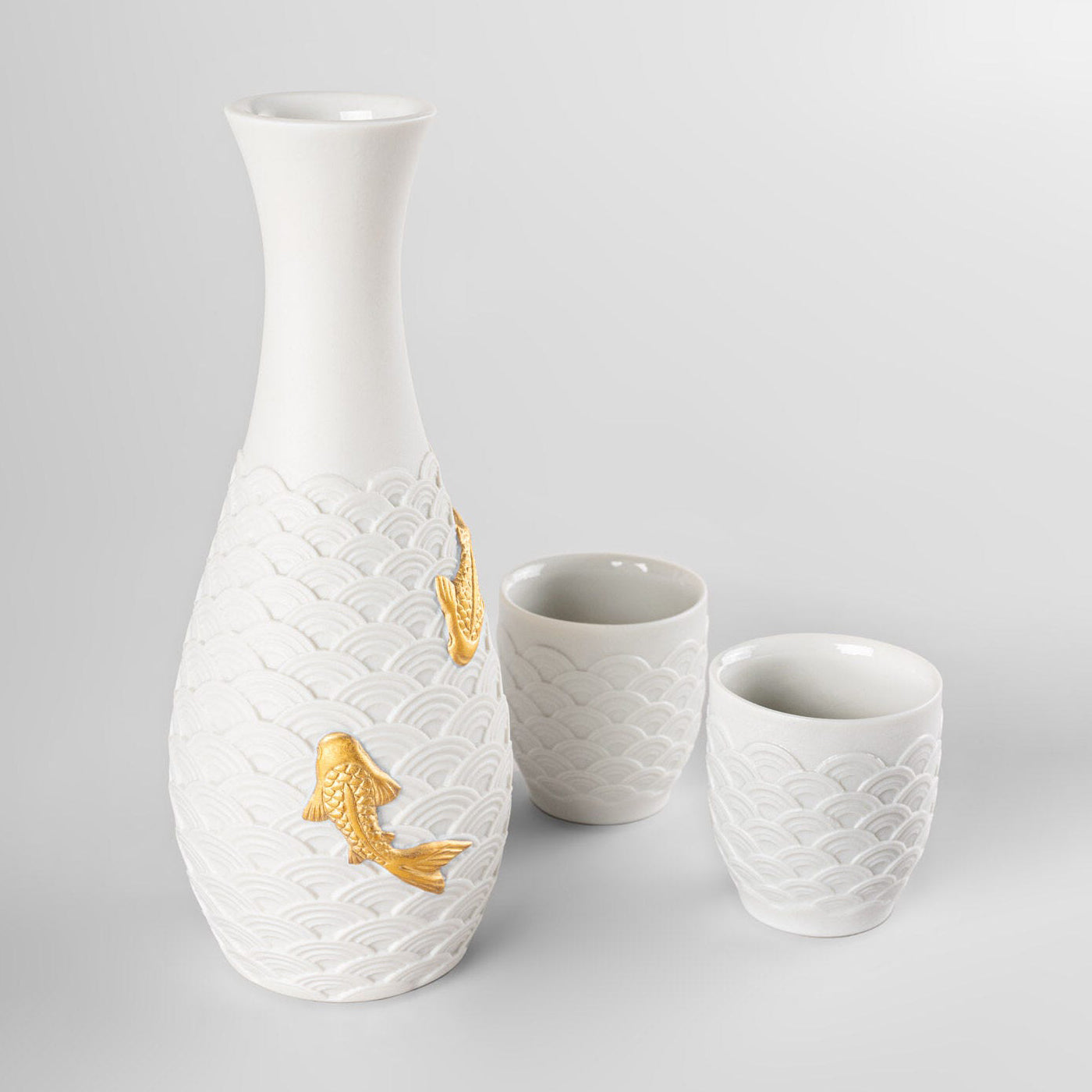 Lladro Koi Sake Set - 2Modern