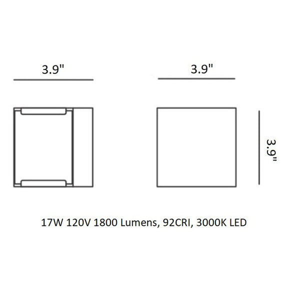 Lodes Laser Cube Wall Light - 2Modern