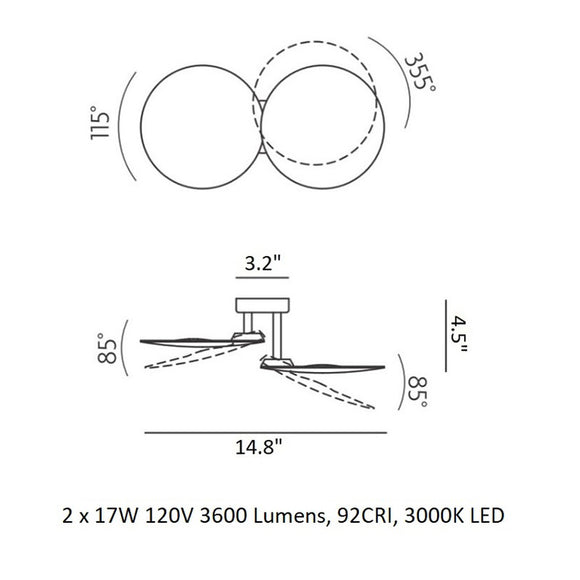 Lodes Puzzle Round Wall / Ceiling Light - 2Modern