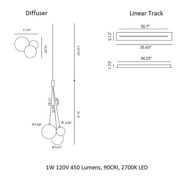 Lodes Random Linear Pendant Light - 2Modern
