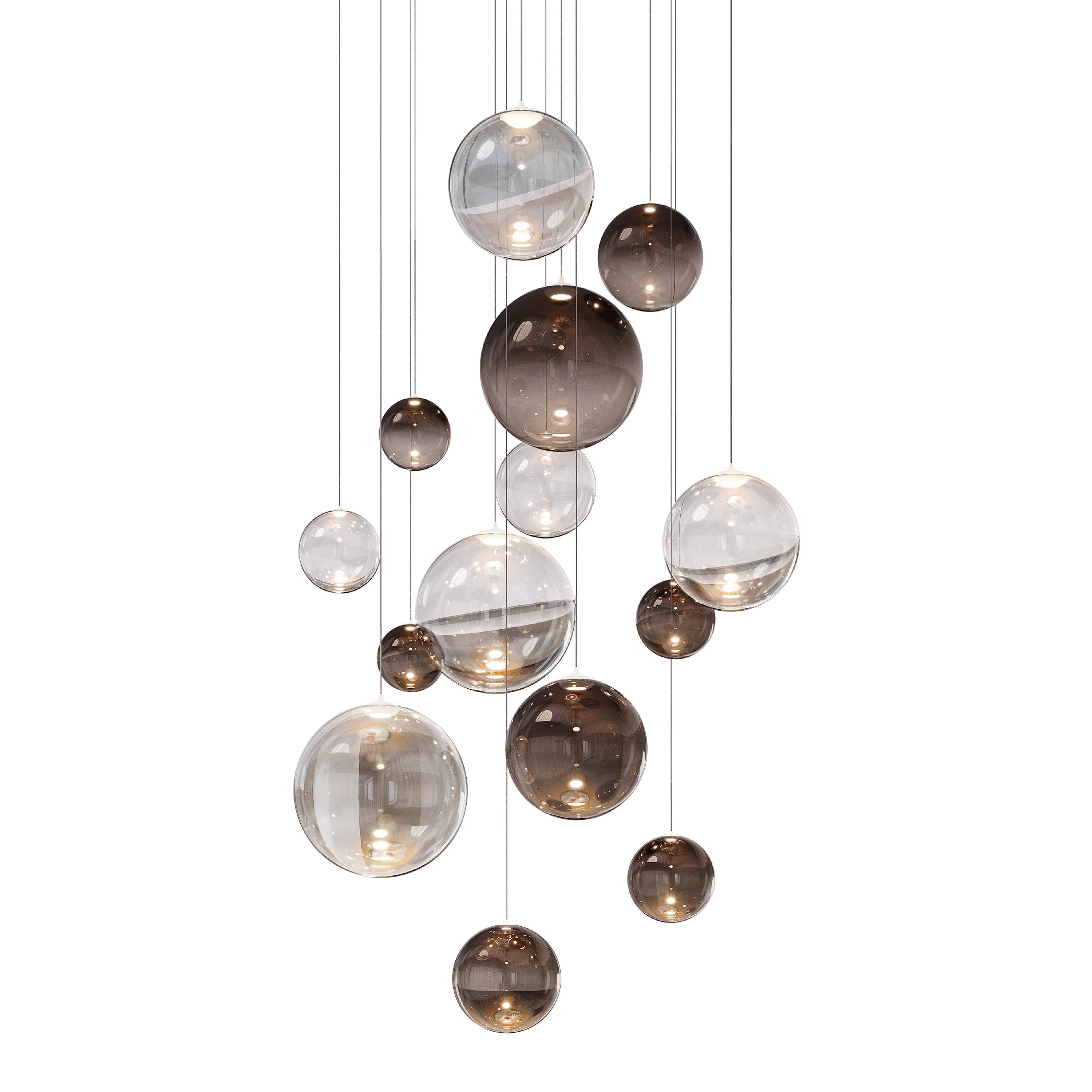 Lodes Random Solo Multi-Light Round Chandelier - 2Modern