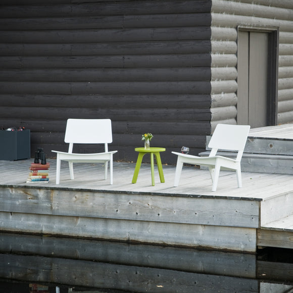 Loll Designs Lago Lounge Chair and Satellite End Table Bundle - 2Modern