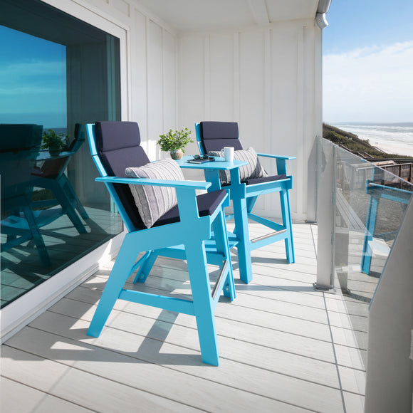 Loll Designs Lollygagger Hi-Rise Chairs with Curved Attached Table ...