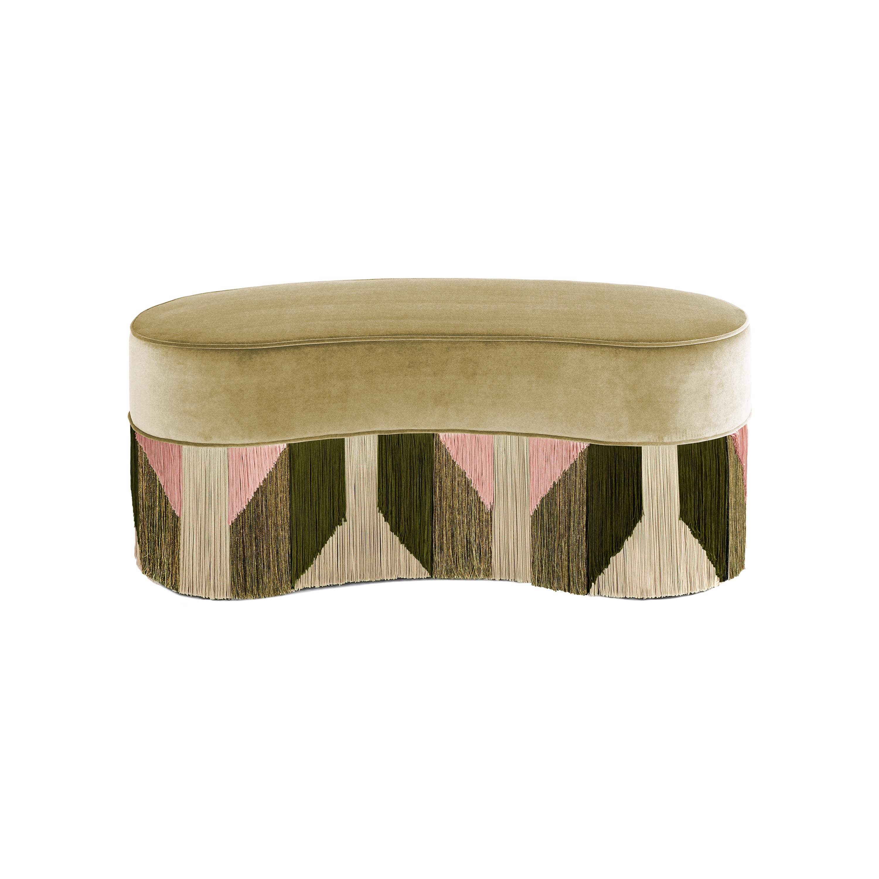 Lorenza Bozzoli Treasure Tribe Bean Fringe Bench - 2Modern