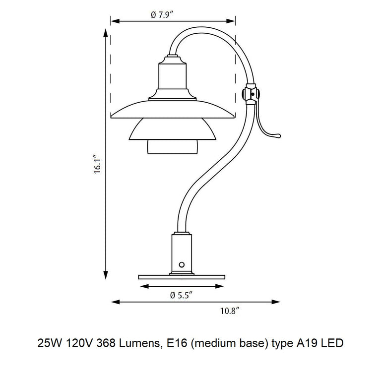Louis Poulsen PH 2/2 Question Mark Table Lamp - 2Modern