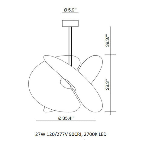 Luceplan Levante Pendant Light - 2Modern