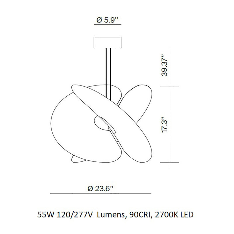 Luceplan Levante Pendant Light - 2Modern