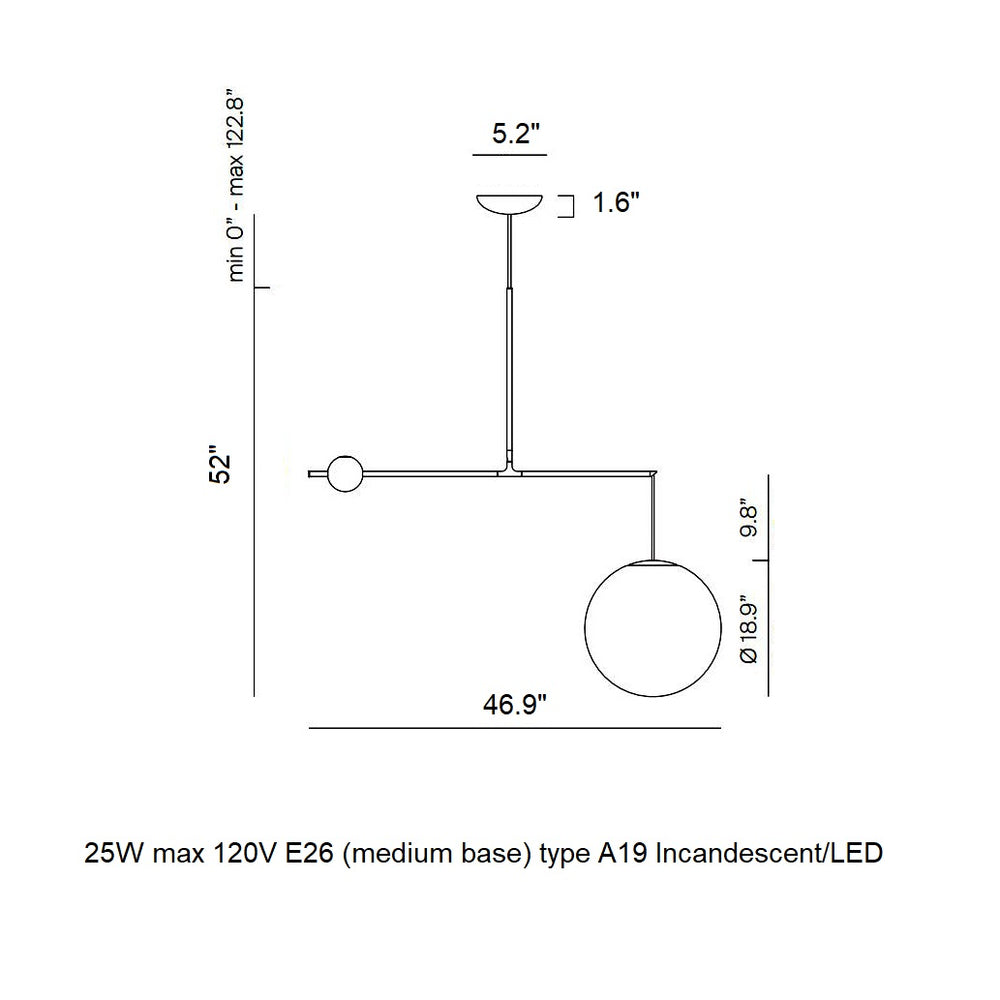 Luceplan Malamata Adjustable Pendant Light - 2Modern