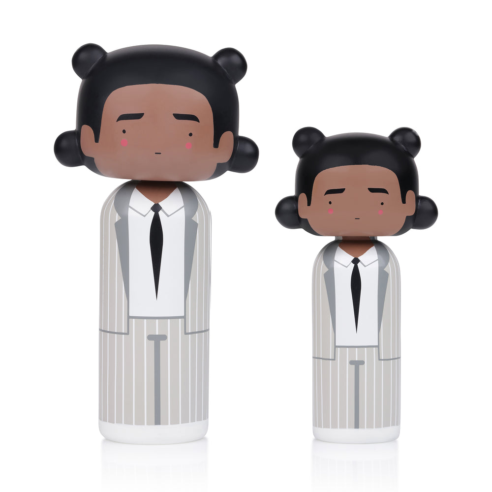 Lucie Kaas Jean-Michel Basquiat Three-Point-Crown Kokeshi Doll - 2Modern