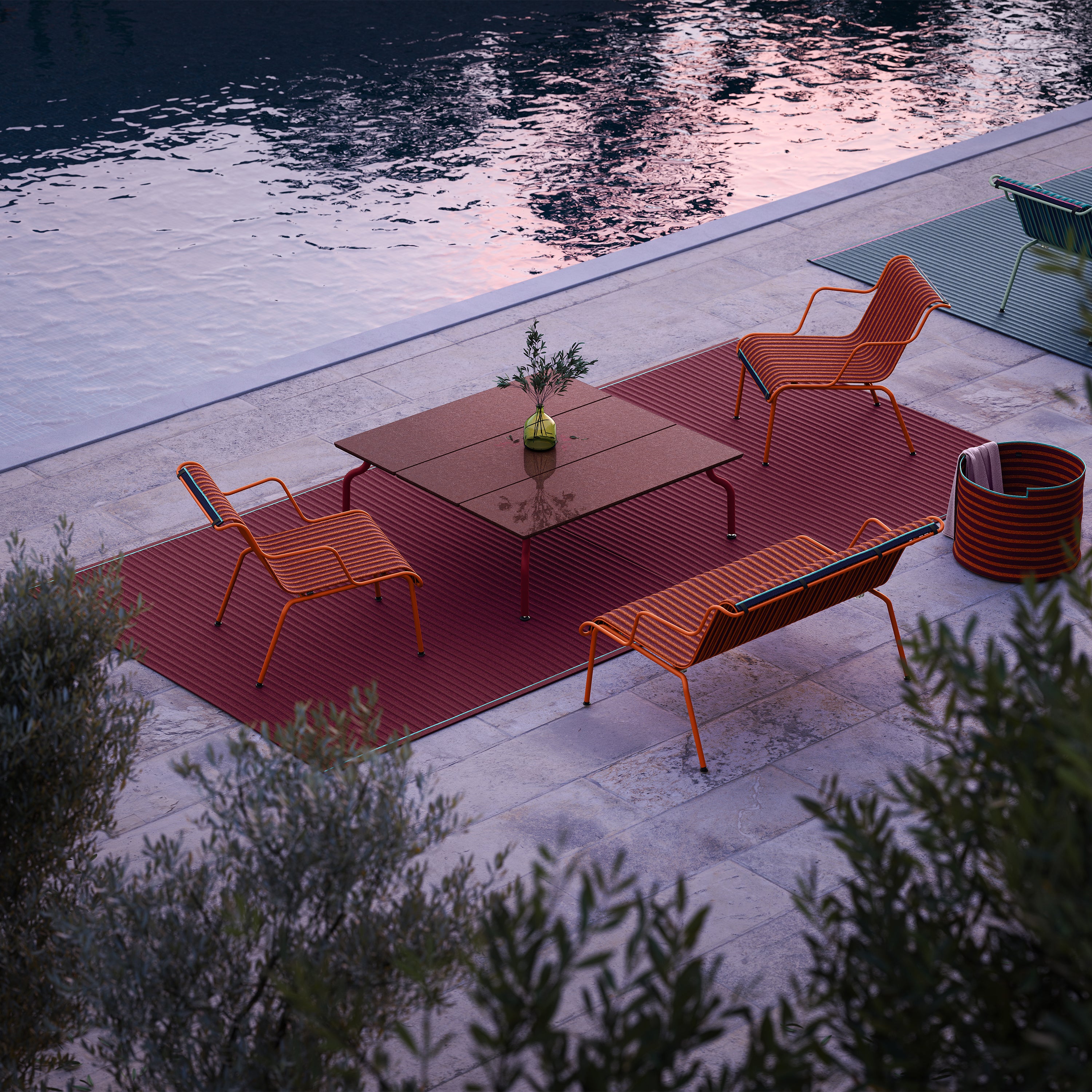 Magis South Outdoor Stackable Lounge Bench - 2Modern