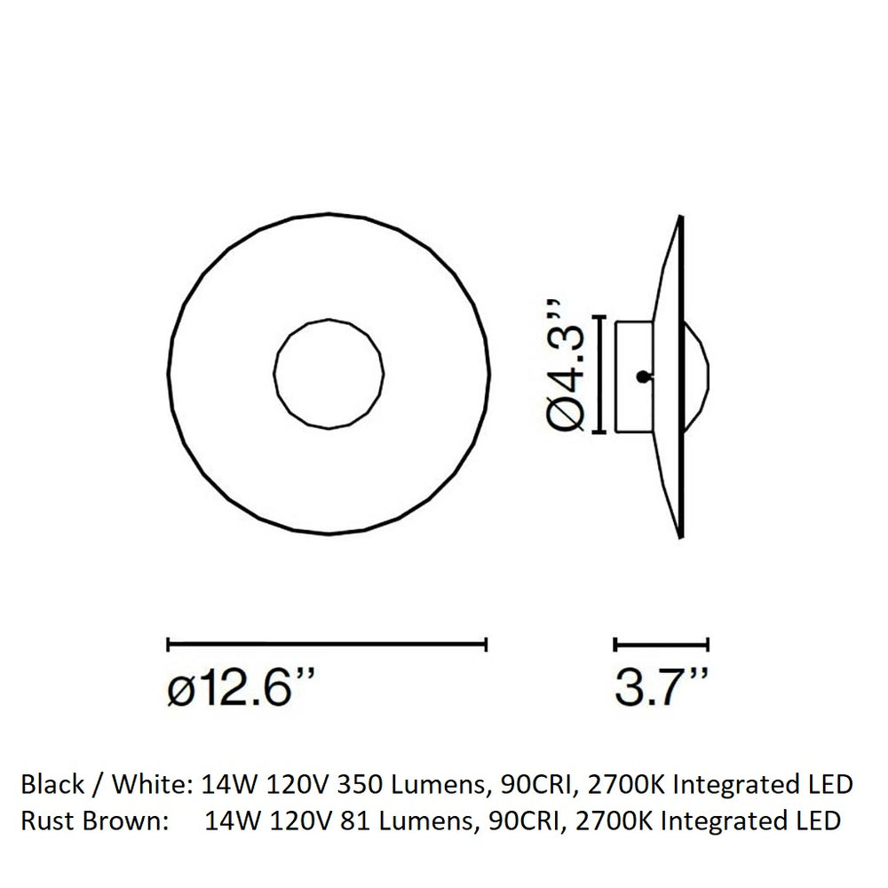 Marset Ginger Outdoor Wall/Ceiling Light - 2Modern