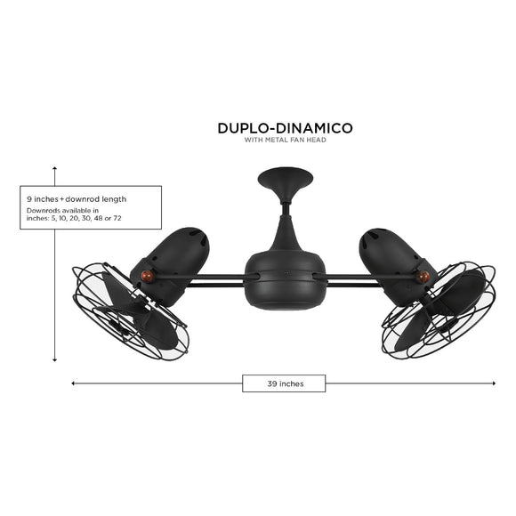 Matthews Fan Company Duplo Dinamico Ceiling Fan - 2Modern