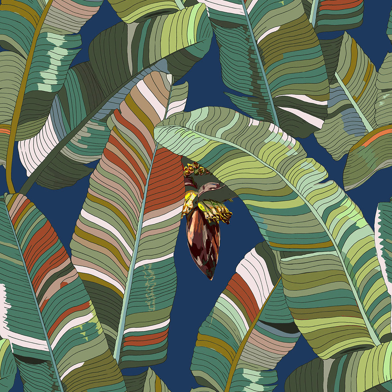 Merenda Wallpaper Banana Palm Dream Wallpaper - 2Modern