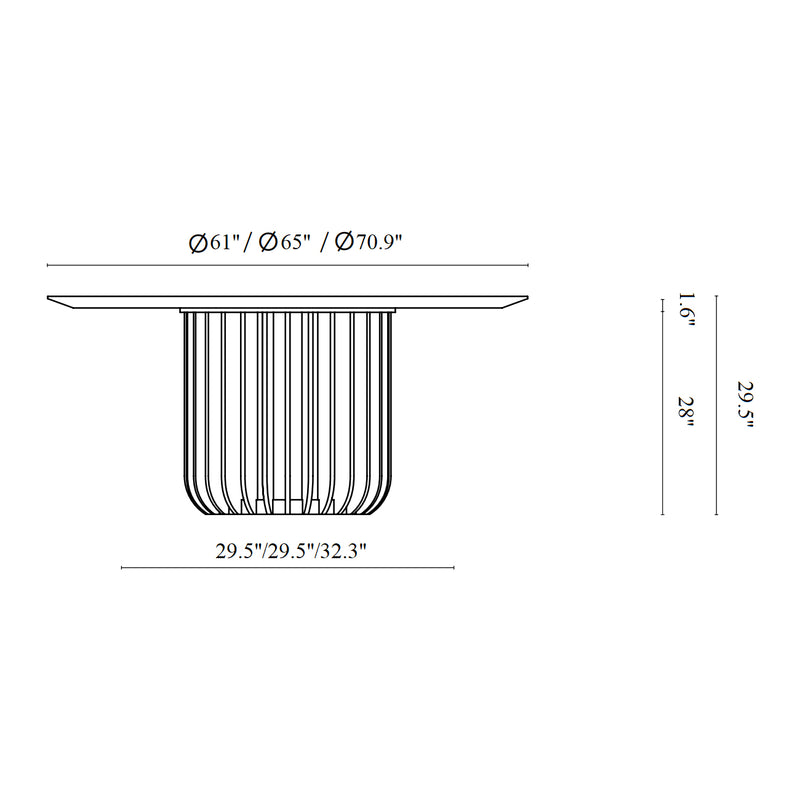 Miniforms Juice Round Dining Table - 2Modern