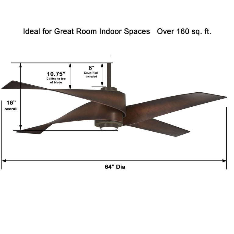 Minka Aire Artemis IV LED Ceiling Fan - 2Modern