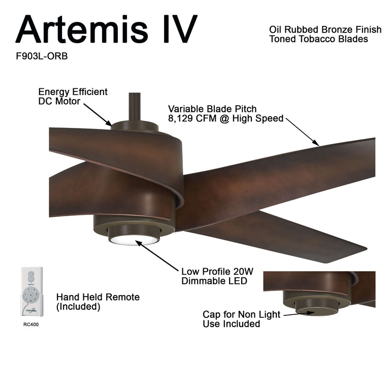 Minka Aire Artemis IV LED Ceiling Fan - 2Modern