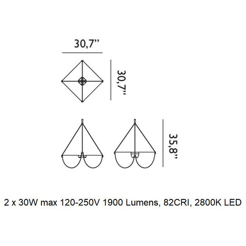 Moooi Drape LED Pendant Light - 2Modern