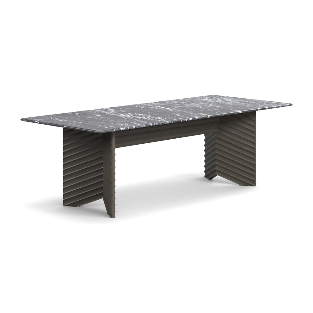 Moroso Rows Diagonal Dining Table with Marble Top - 2Modern