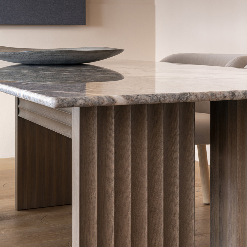 Moroso Rows Vertical Dining Table with Marble Top - 2Modern