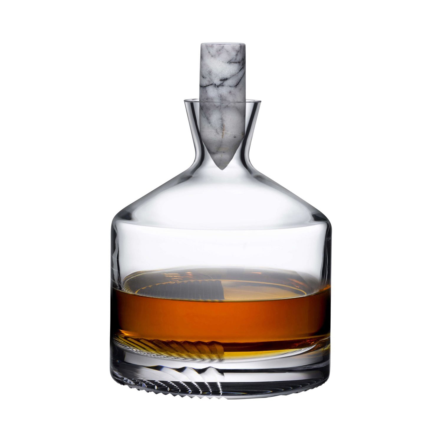 Nude Glass Alba Whisky Bottle and Glasses Set - 2Modern