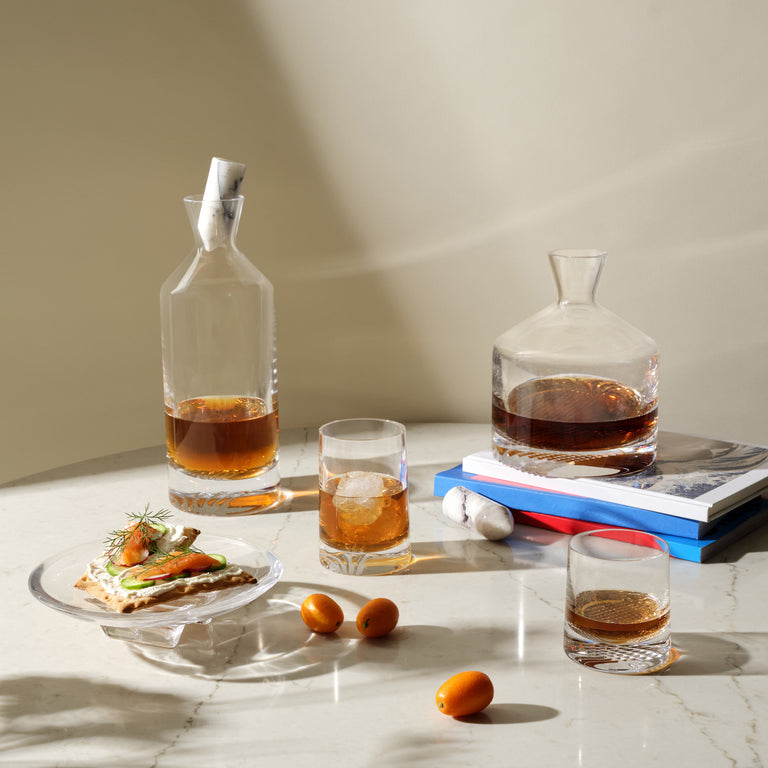 Nude Glass Alba Whisky Bottle and Glasses Set - 2Modern
