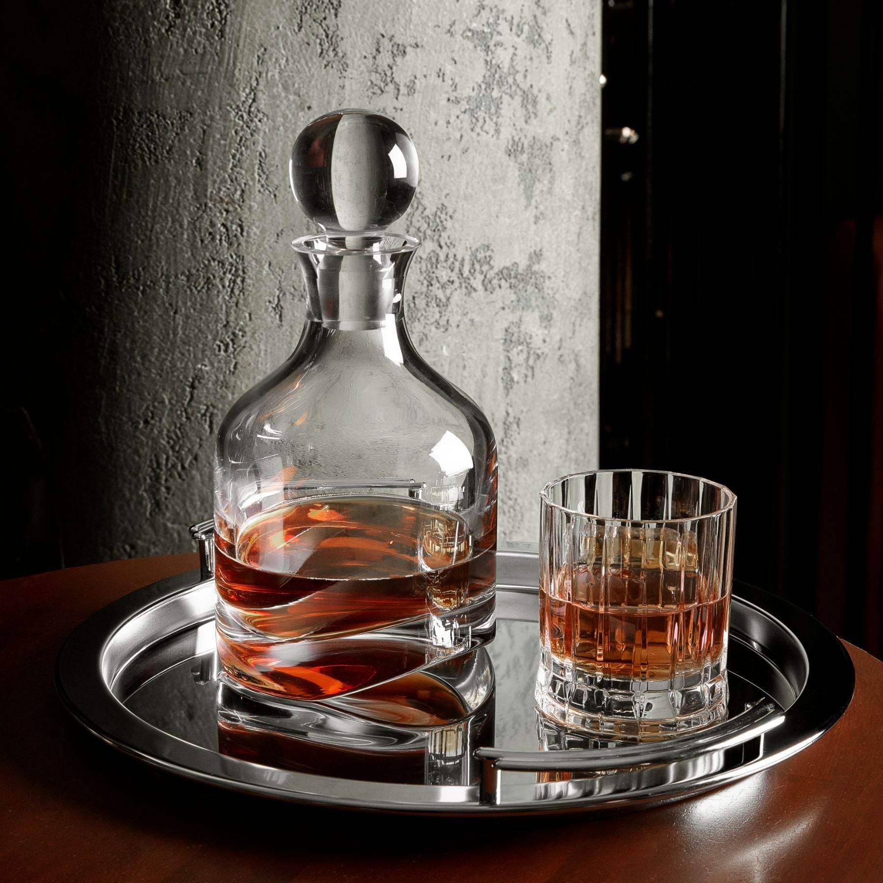 Nude Glass Arch Whisky Bottle - 2Modern