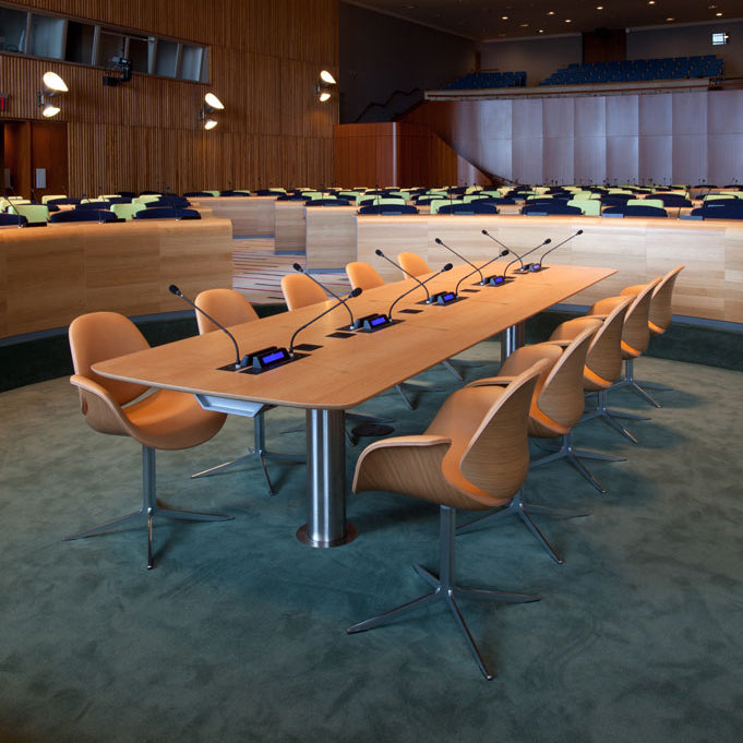 Onecollection Council Front Upholstered Swivel Conference Chair - 2Modern