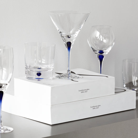 Orrefors Intermezzo Blue Martini Glass - 2Modern