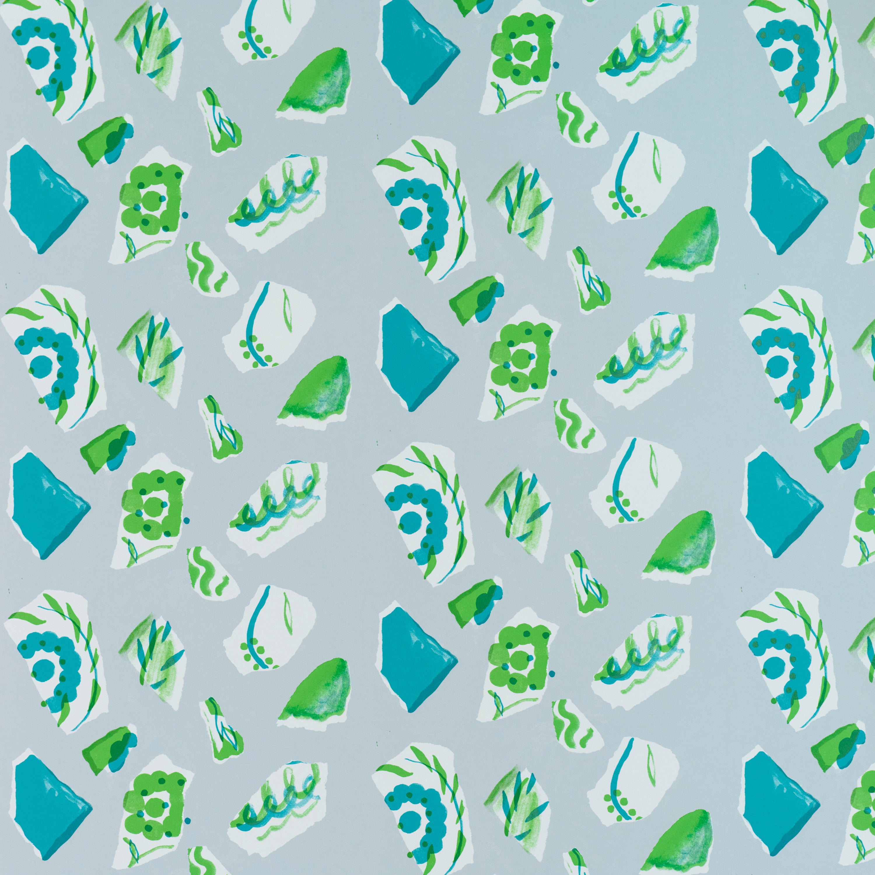 Petite Friture Courtyard Mosaique Wallpaper Sample Swatch - 2Modern