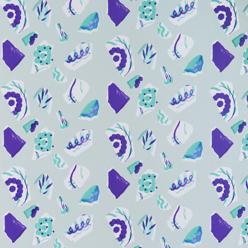 Petite Friture Courtyard Mosaique Wallpaper Sample Swatch - 2Modern