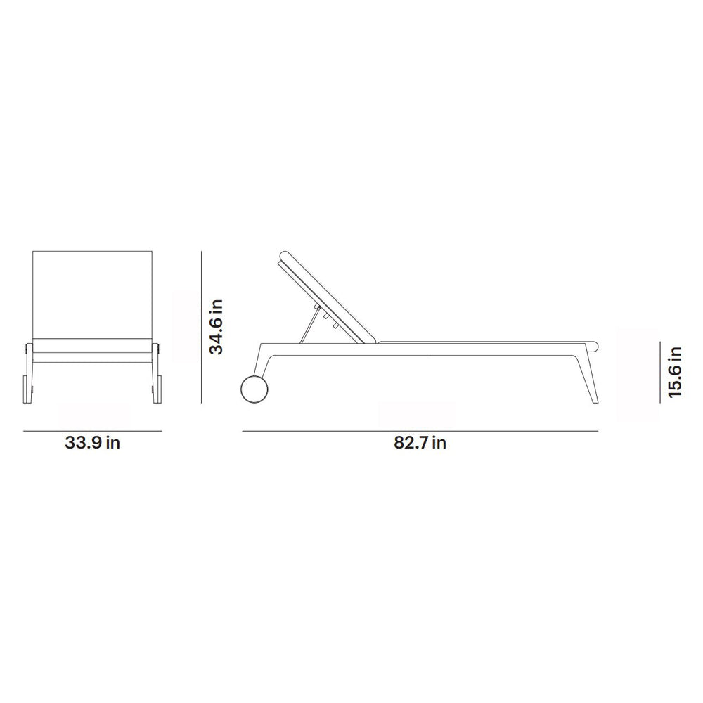 Point Outdoor Living Paralel Chaise Lounge - 2Modern
