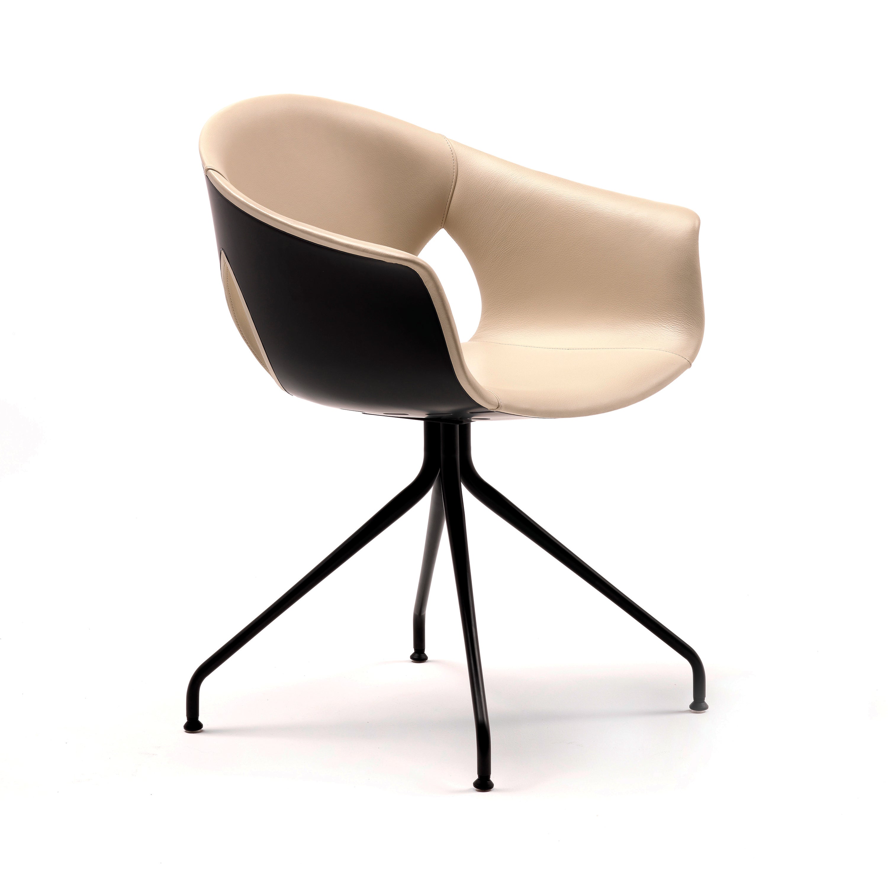 Poltrona Frau Ginger Ale Small Armchair 4 Spokes Front Upholstered ...
