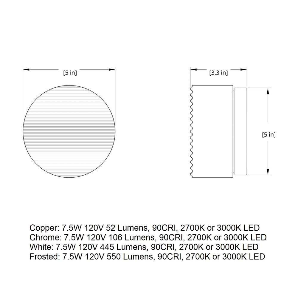 RBW Crisp LED Wall Sconce - 2Modern