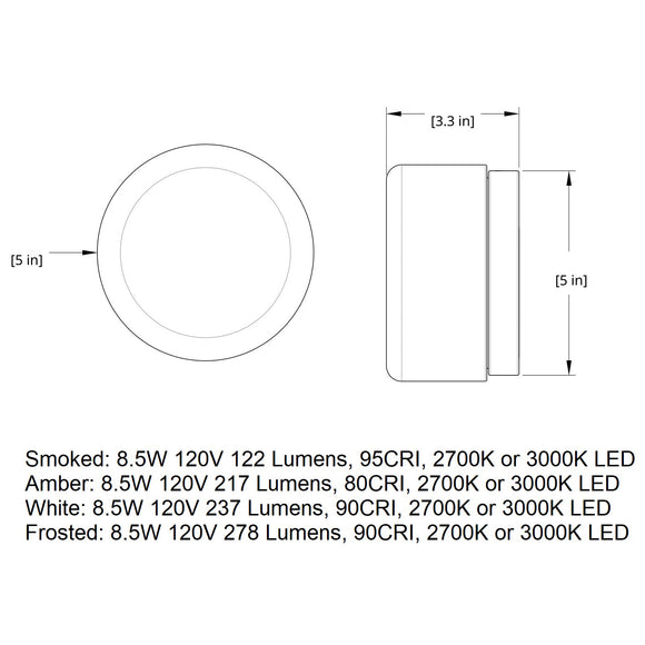 RBW Dimple LED Wall Sconce - 2Modern
