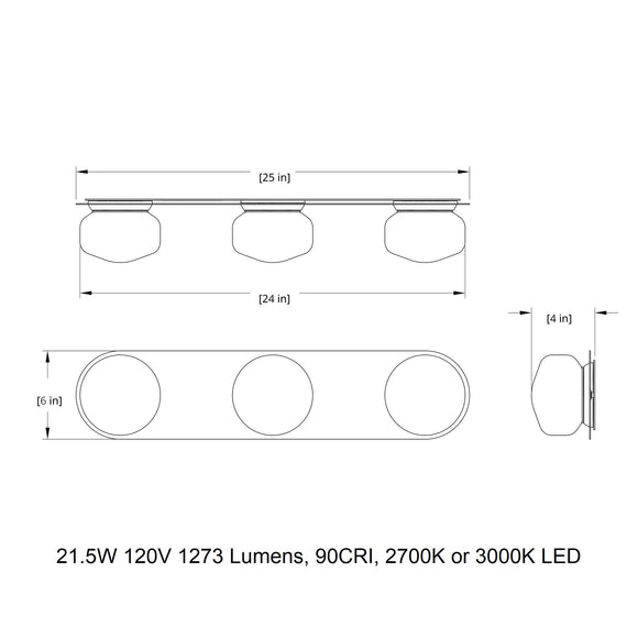 RBW Pastille LED Bathroom Vanity Light - 2Modern