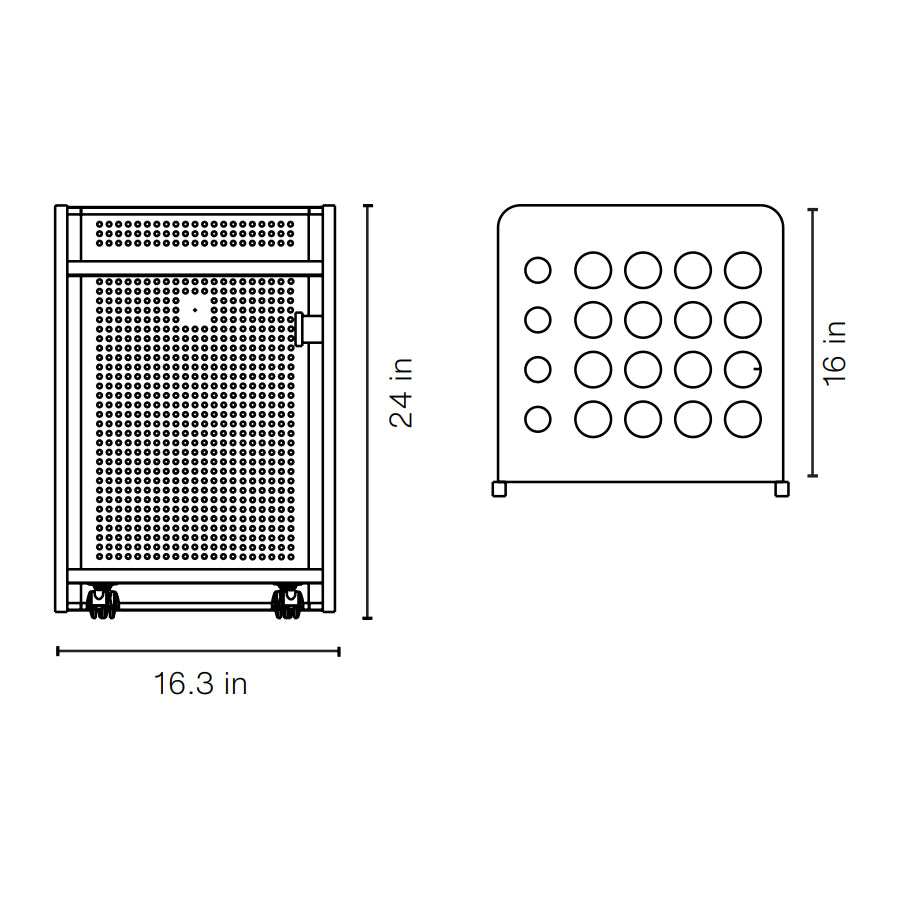 RS Barcelona Diagonal Floor Cue Rack - 2Modern