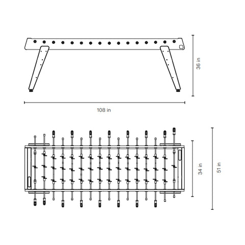 RS Barcelona RS MAX Football Table - 2Modern