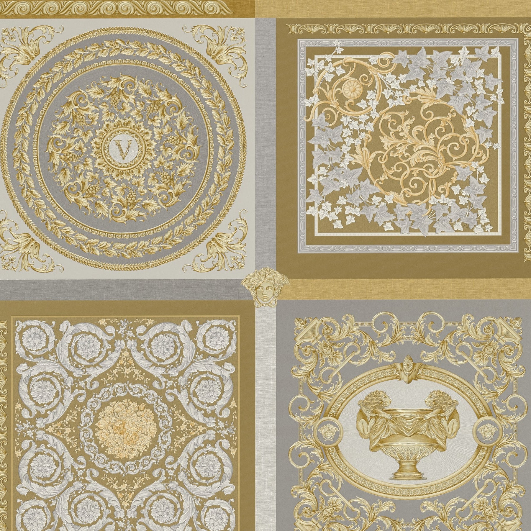 Seabrook Designs Versace Volume 5 Reverie Wallpaper Sample Swatch - 2Modern
