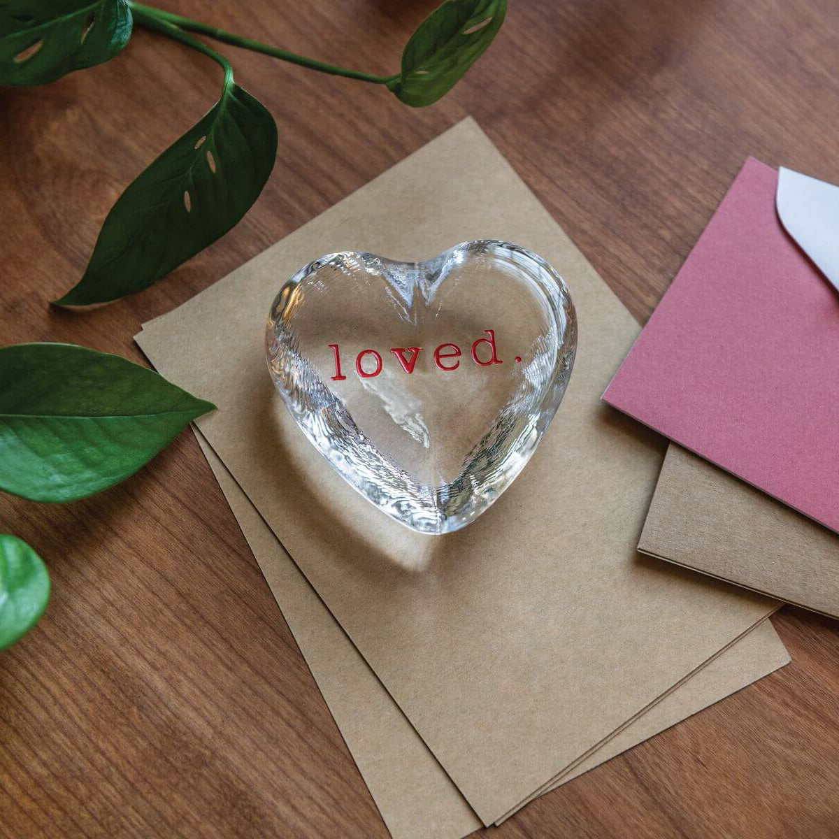 Simon Pearce Highgate Heart "Loved." Décor - 2Modern