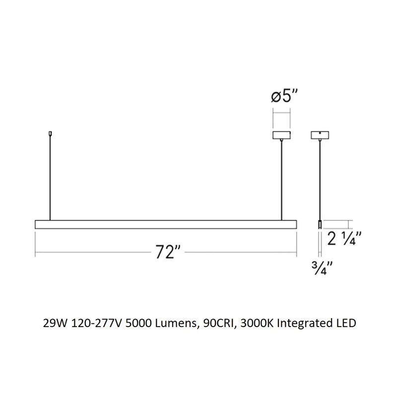 Sonneman Lithe Two-Sided LED Pendant Light - 2Modern