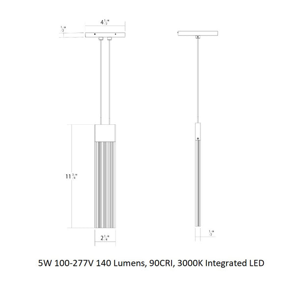Sonneman V Panels LED Pendant Light - 2Modern